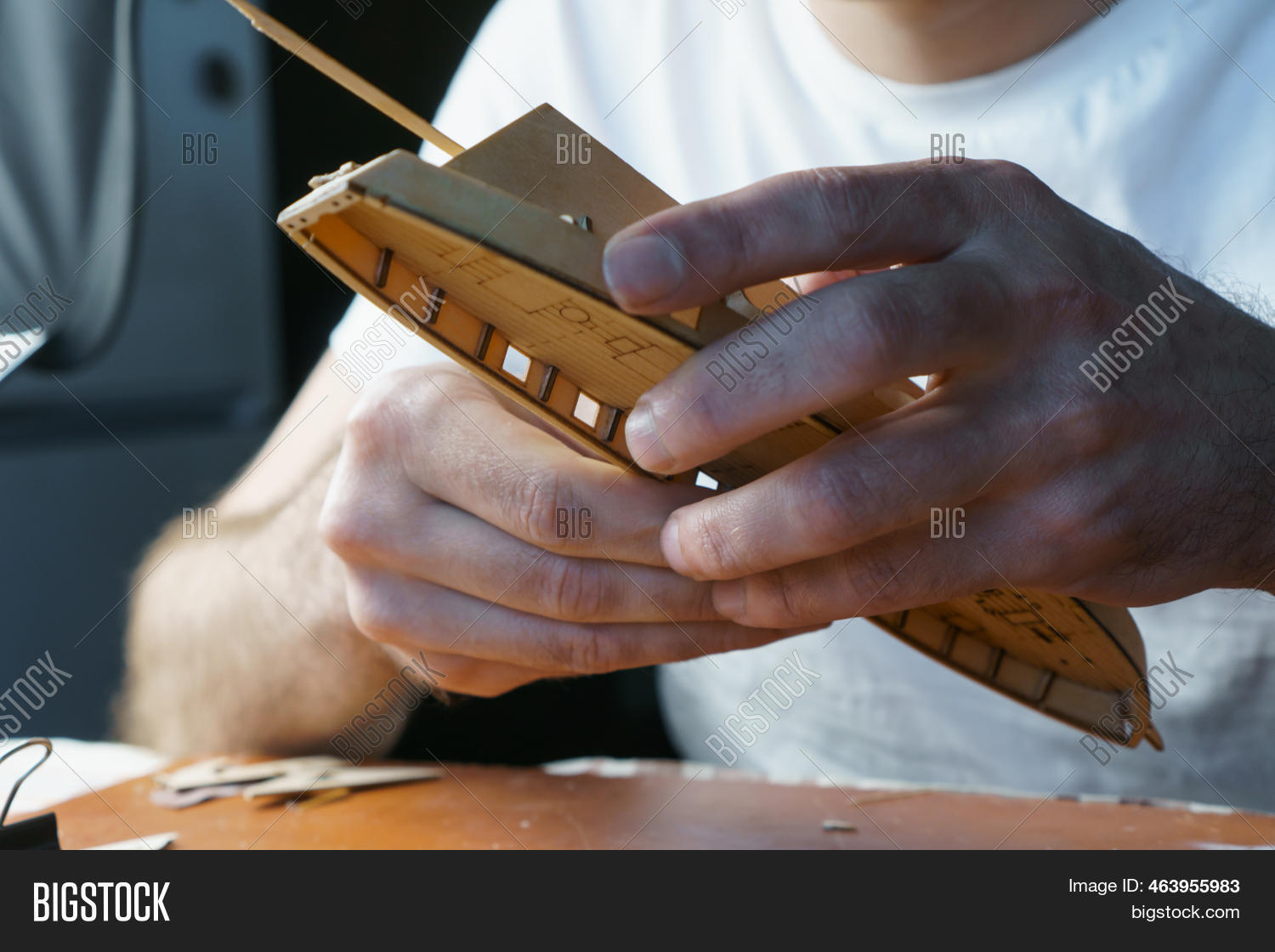 Hands Man Gluing Image & Photo (Free Trial) | Bigstock