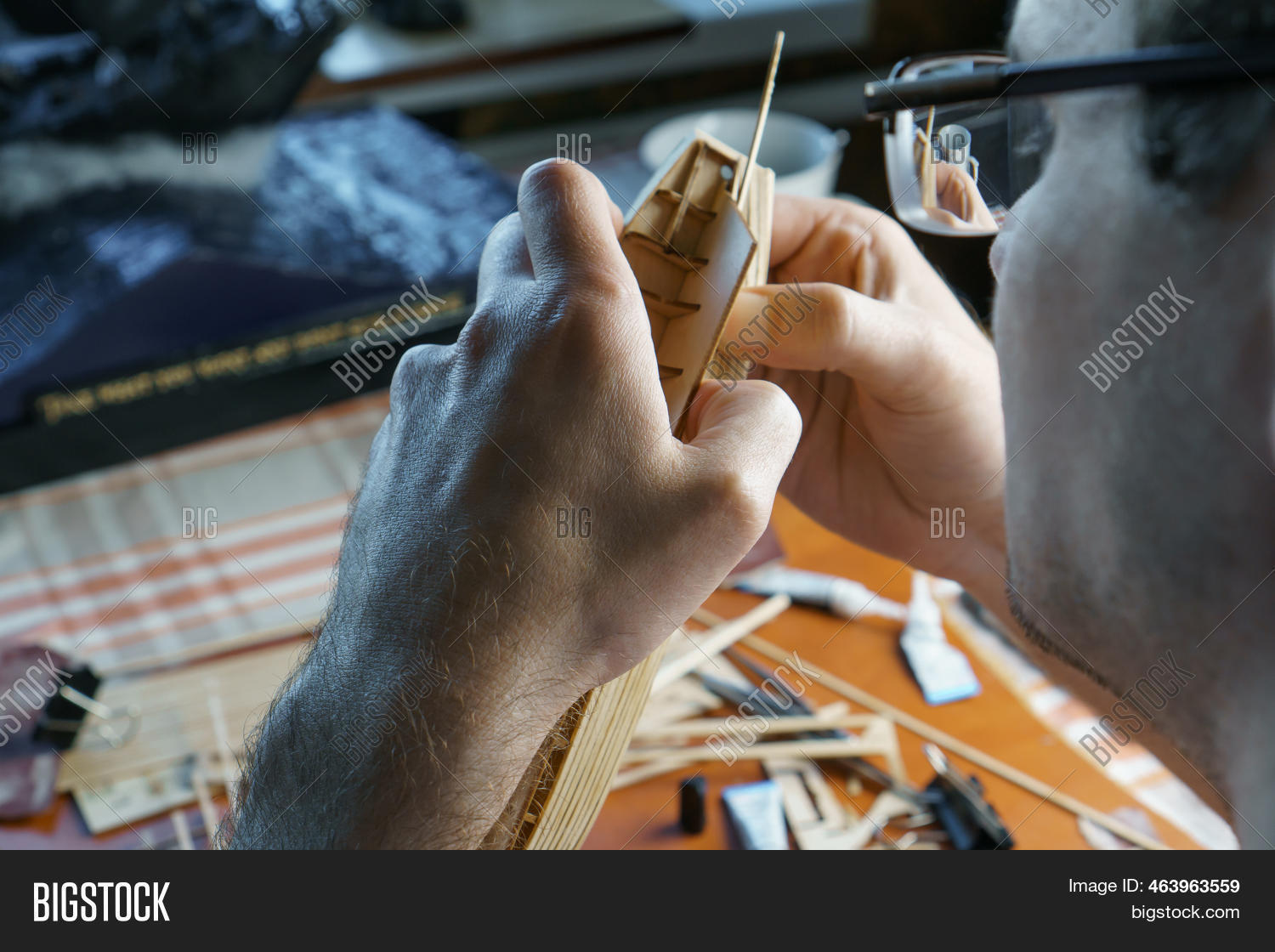 Hands Man Gluing Image & Photo (Free Trial) | Bigstock