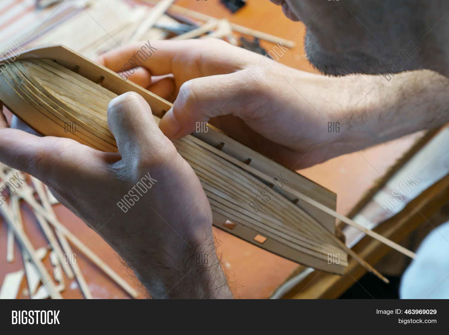 Hands Man Gluing Image & Photo (Free Trial) | Bigstock