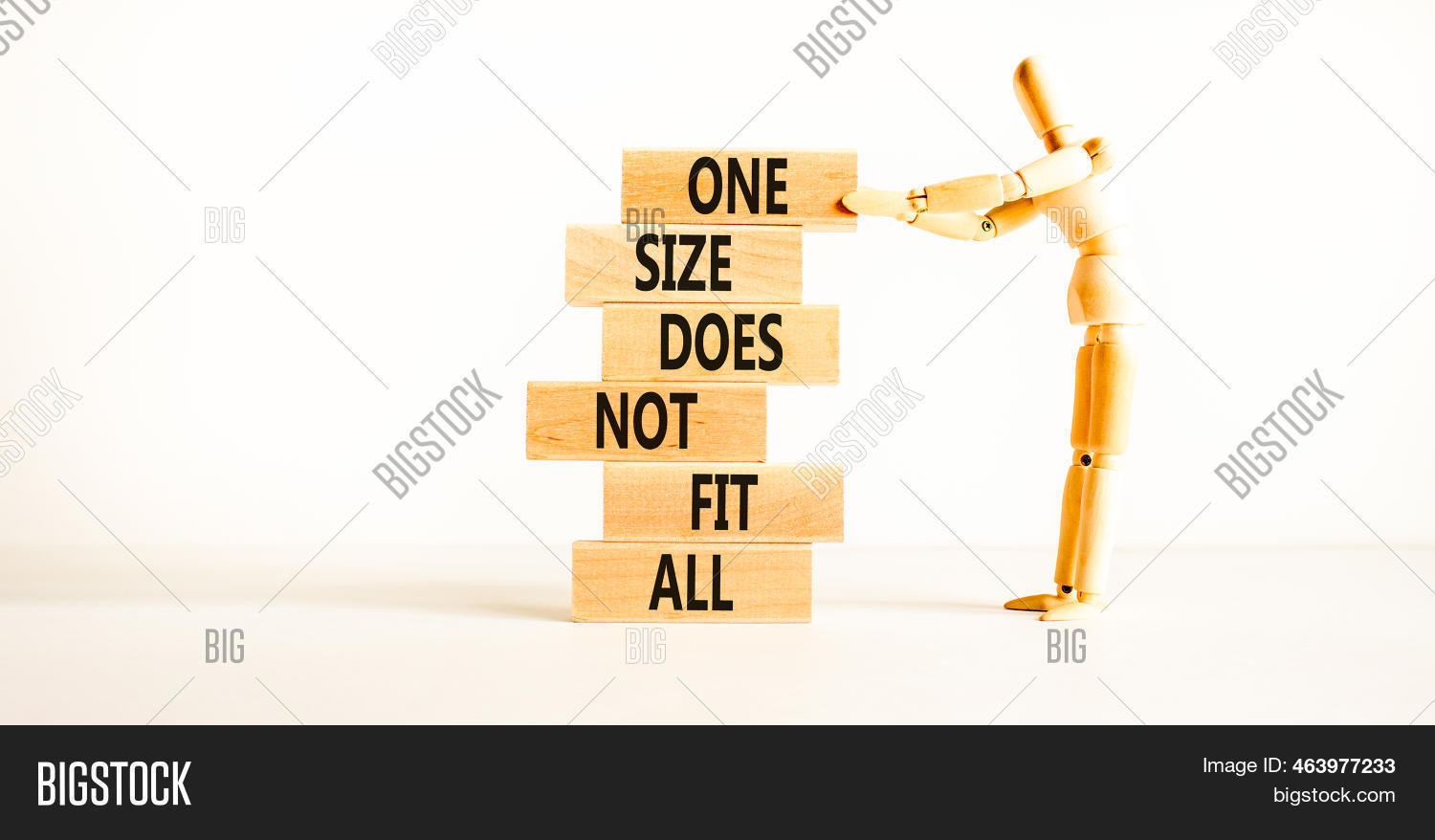 One Size Does Not Fit Image & Photo (Free Trial) | Bigstock