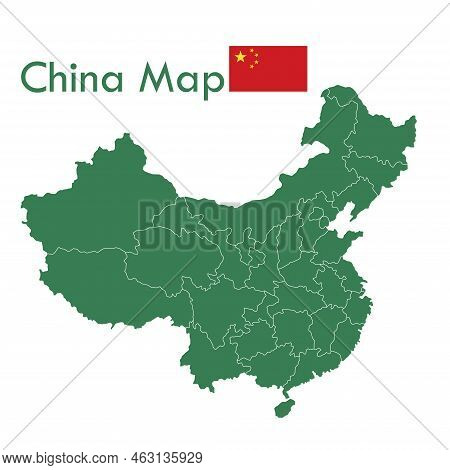 Map - Green Chinese Vector & Photo (Free Trial) | Bigstock