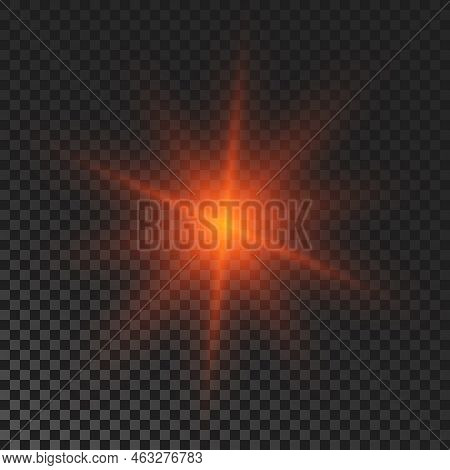 Sparkling Star. Red Vector & Photo (Free Trial) | Bigstock