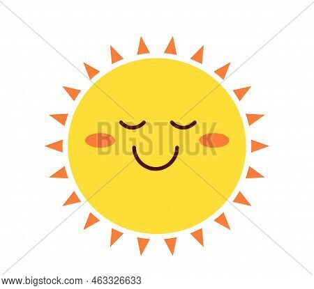 Happy Sun Icon. Vector & Photo (Free Trial) | Bigstock