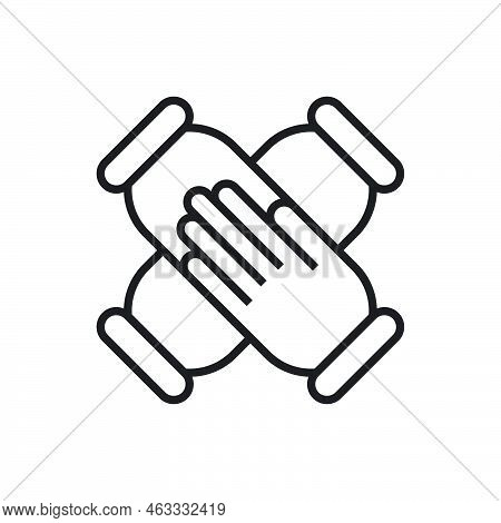 Team Work Icon Vector & Photo (Free Trial) | Bigstock