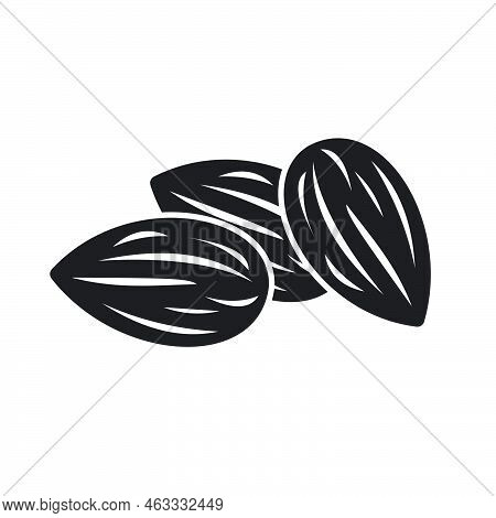 Almond Icon Template Vector & Photo (Free Trial) | Bigstock