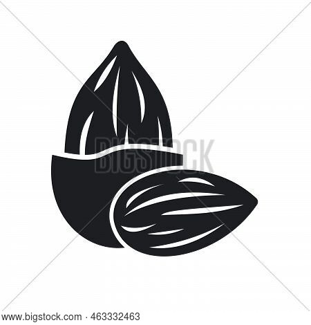 Almond Icon Template Vector & Photo (Free Trial) | Bigstock