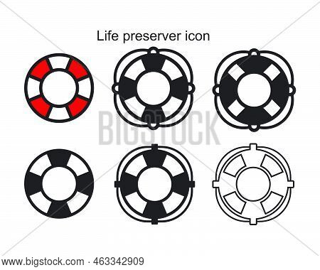 Life Preserver Icon Vector & Photo (Free Trial) | Bigstock