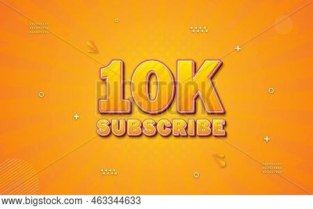 10k Subscriber Banner Vector & Photo (Free Trial) | Bigstock