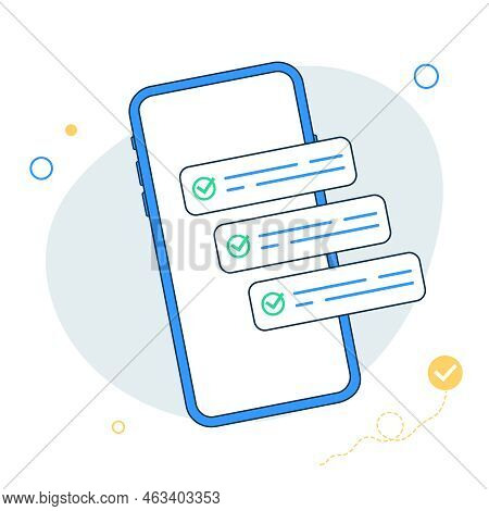 Checklist. Smartphone Vector & Photo (Free Trial) | Bigstock