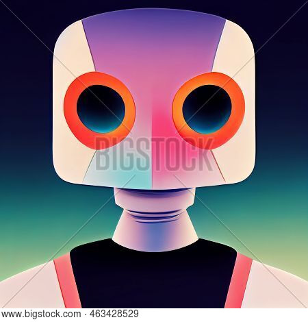 Cartoon Robot Face. Image & Photo (Free Trial) | Bigstock
