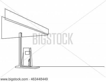 Fuel Station Single Vector & Photo (Free Trial) | Bigstock