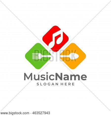 Food Music Logo Vector & Photo (Free Trial) | Bigstock