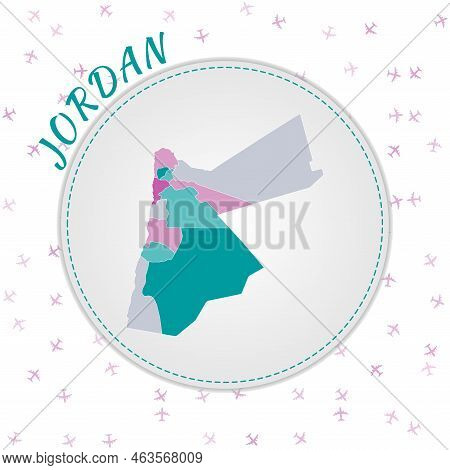 Jordan Map Design. Vector & Photo (Free Trial) | Bigstock