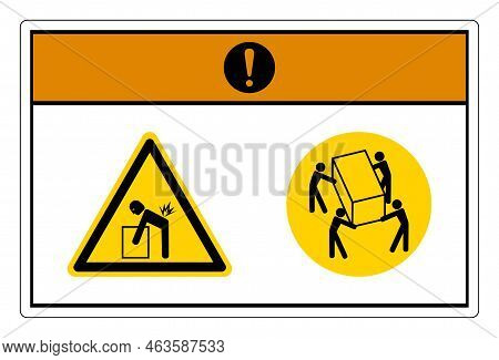 Warning Lift Hazard Vector & Photo (Free Trial) | Bigstock