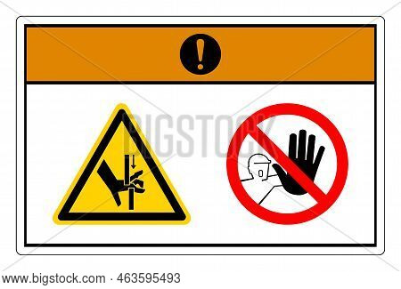Warning Crush Hazard Vector & Photo (Free Trial) | Bigstock