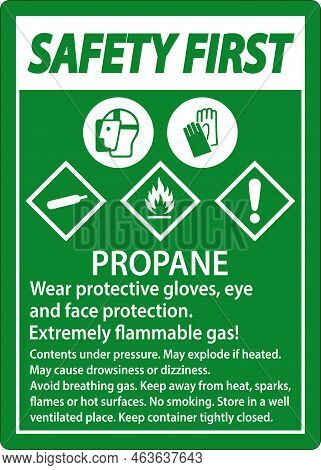 Safety First Propane Vector & Photo (Free Trial) | Bigstock