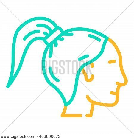 Ponytail Hairstyle Vector & Photo (Free Trial) | Bigstock