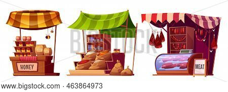 Set Local Market Vector & Photo (Free Trial) | Bigstock