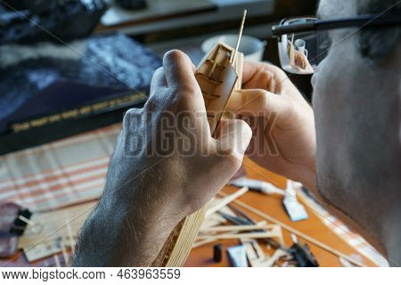 Hands Man Gluing Image & Photo (Free Trial) | Bigstock