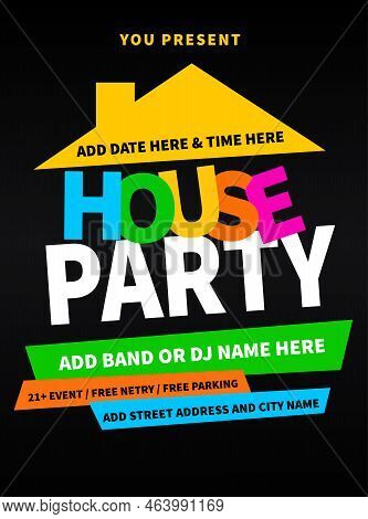 House Party Flyer Vector & Photo (Free Trial) | Bigstock