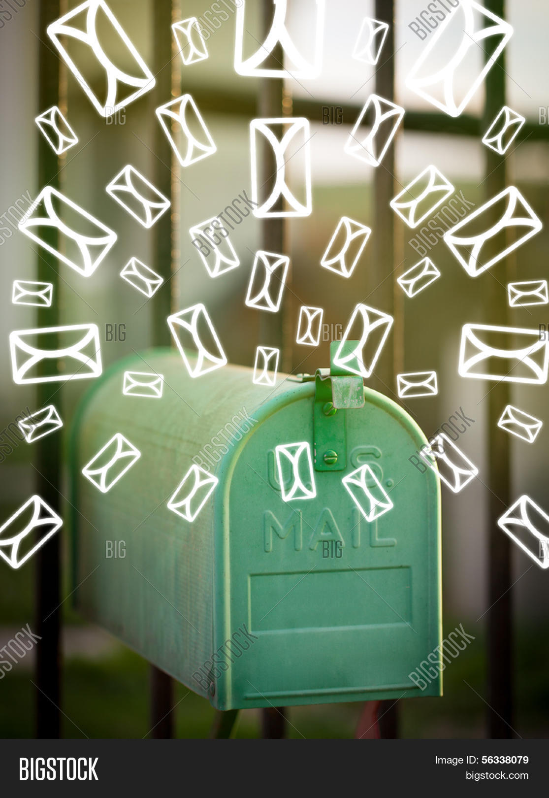 Mailbox Letter Icons Image & Photo (Free Trial) | Bigstock