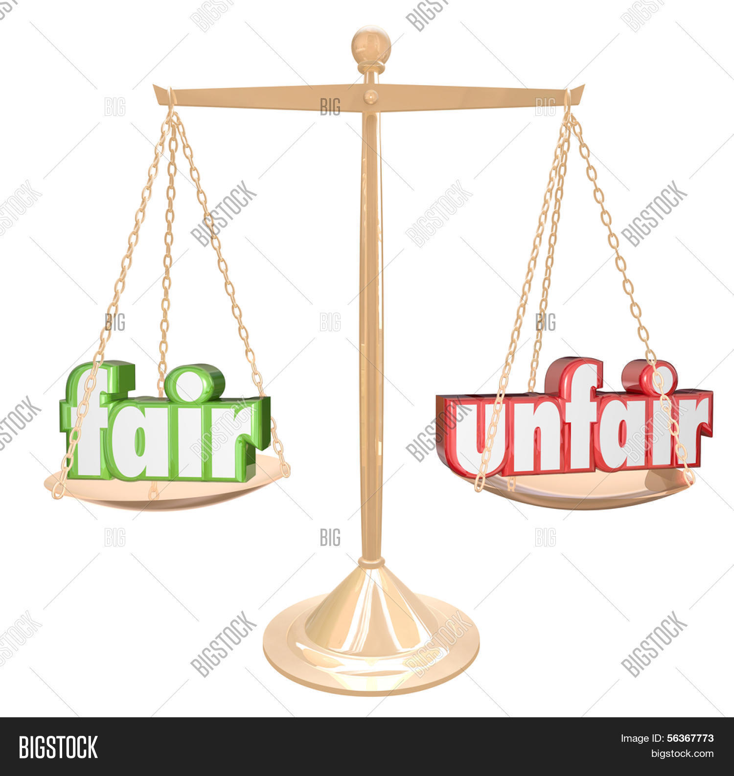 Fair Vs Unfair Words Image & Photo (Free Trial) | Bigstock