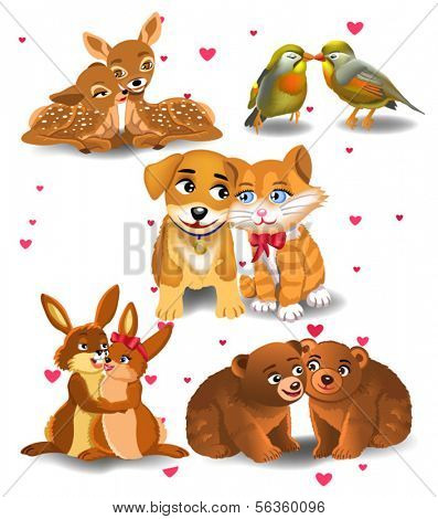 Animals Love Vector & Photo (Free Trial) | Bigstock
