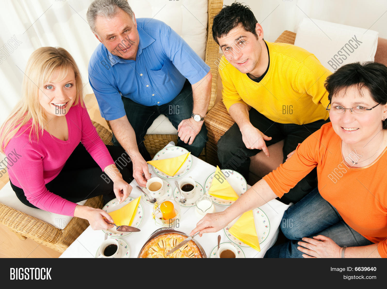 Family Having Coffee Image & Photo (Free Trial) | Bigstock