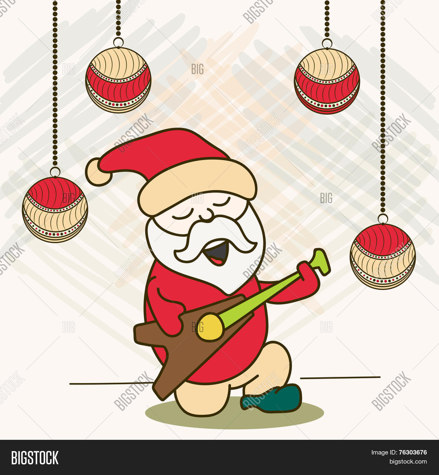 Cute Cartoon Santa Vector & Photo (Free Trial) | Bigstock