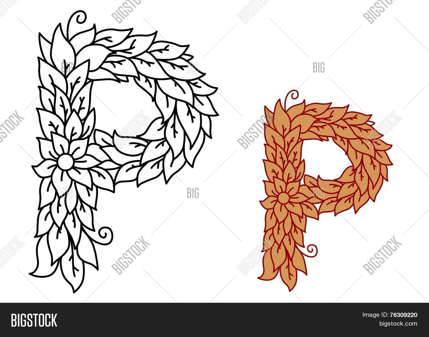 Uppercase Letter P Vector & Photo (Free Trial) | Bigstock