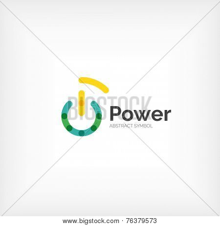 Power Button Logo Vector & Photo (Free Trial) | Bigstock