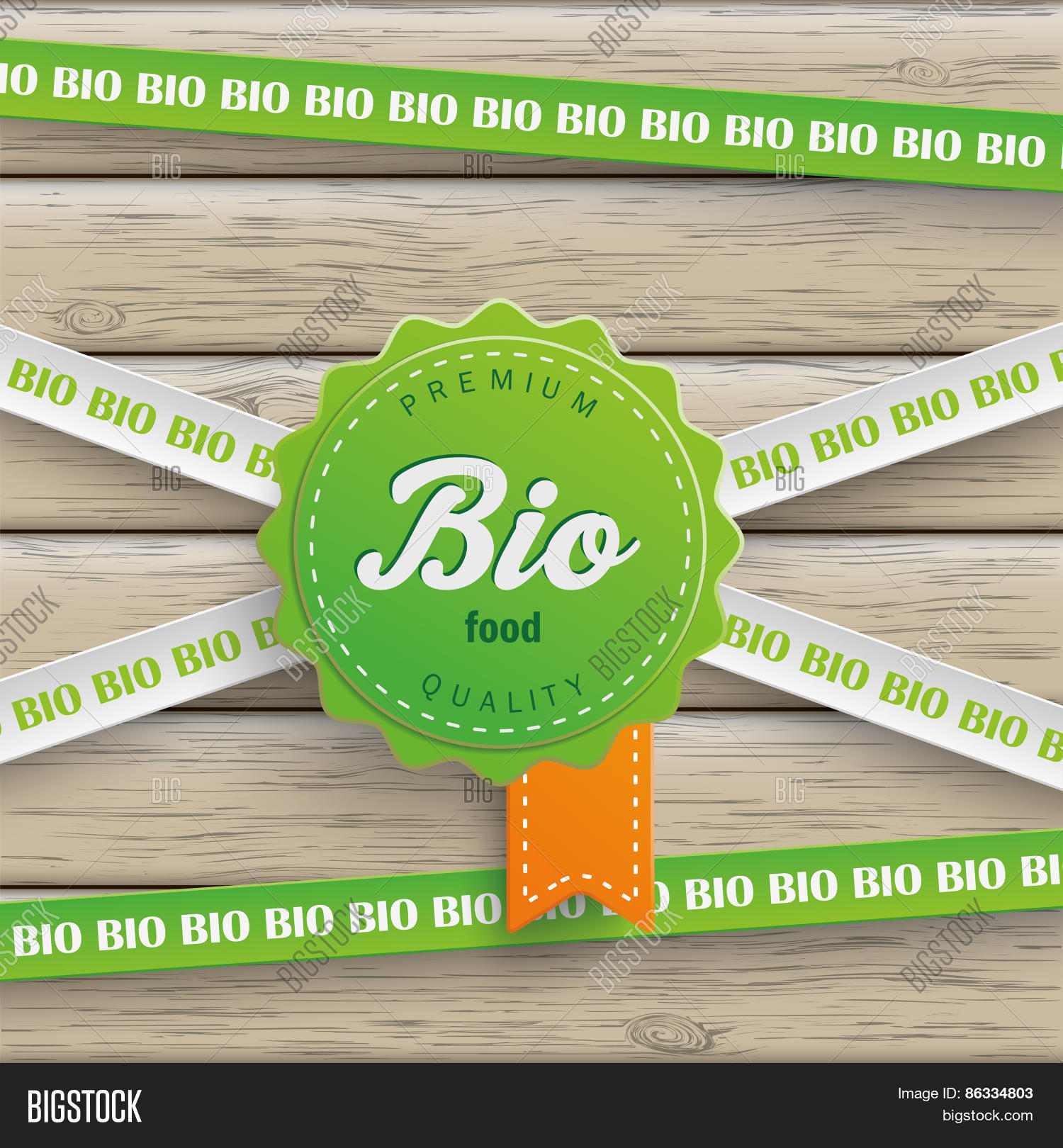 Bio Sticker Lines Bio Vector & Photo (Free Trial) | Bigstock