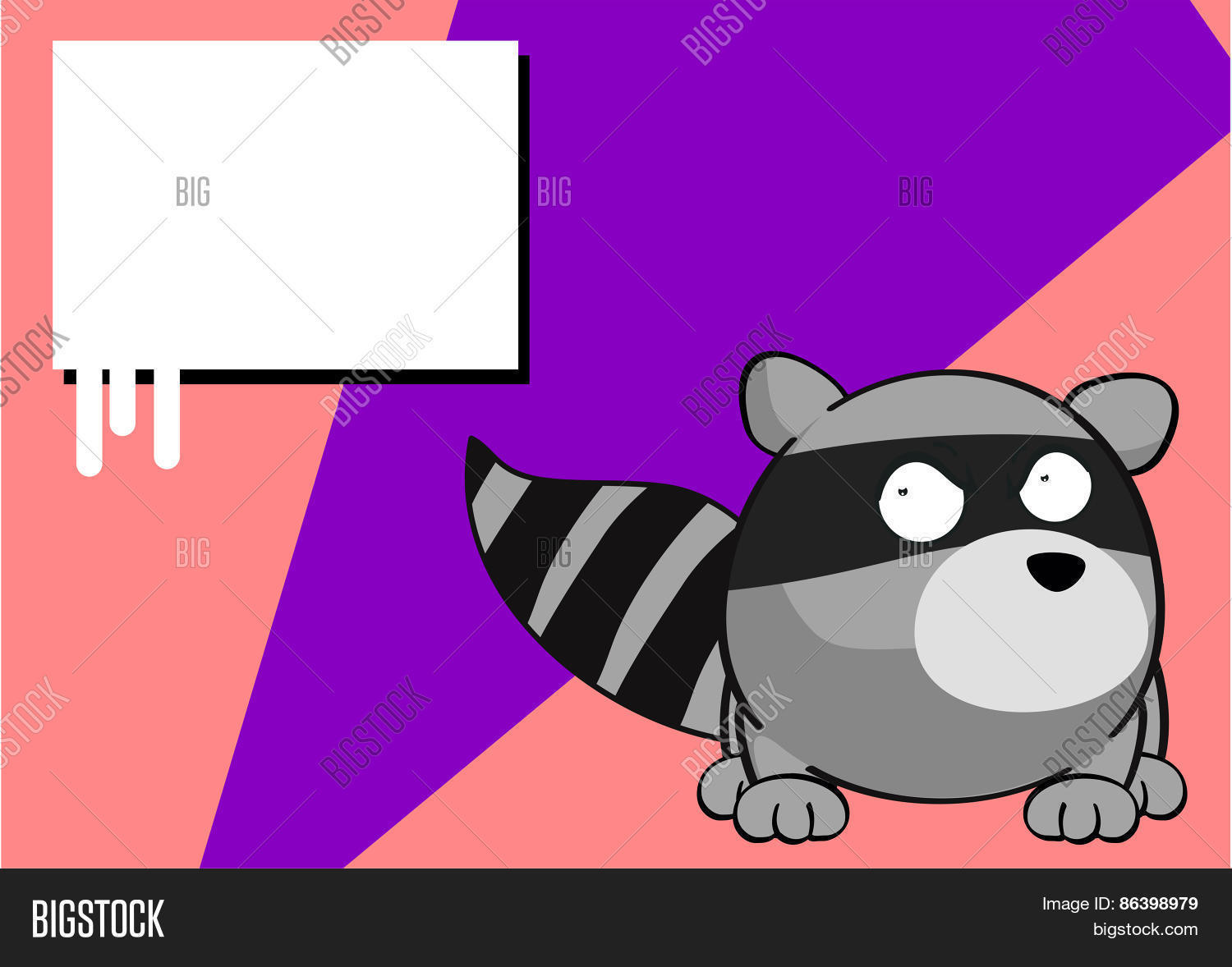 Angry Raccoon Cartoon Vector & Photo (Free Trial) | Bigstock