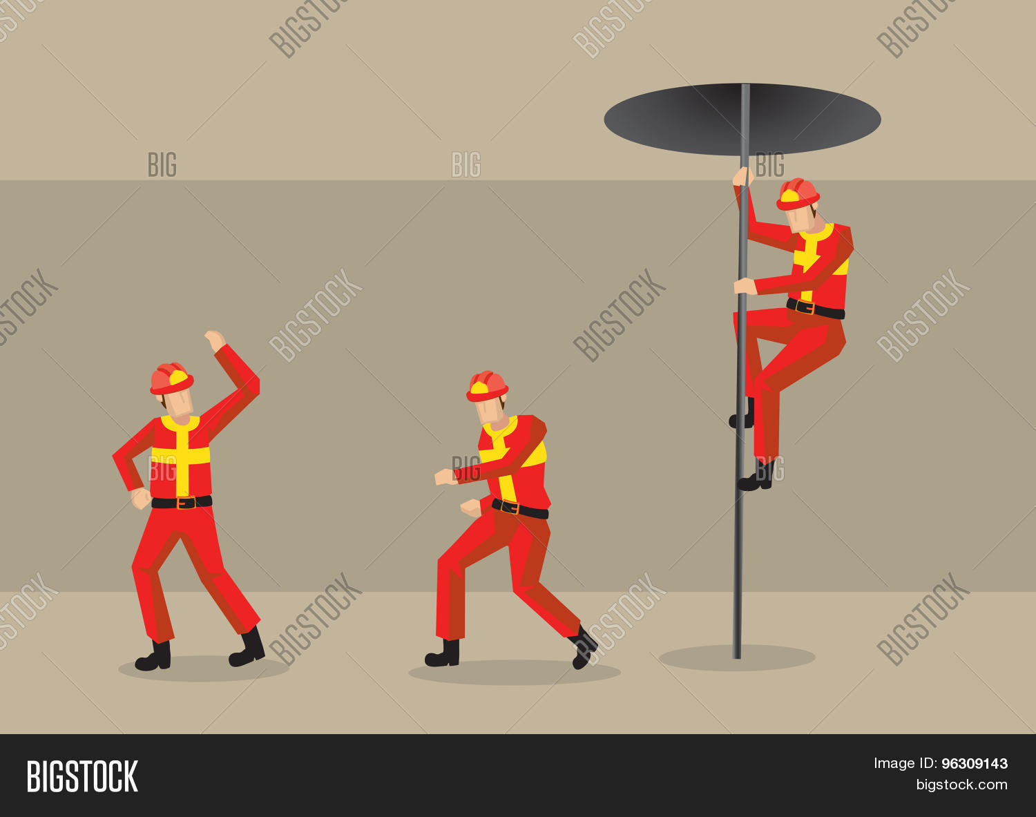 Firemen Fire Station Vector & Photo (Free Trial) | Bigstock