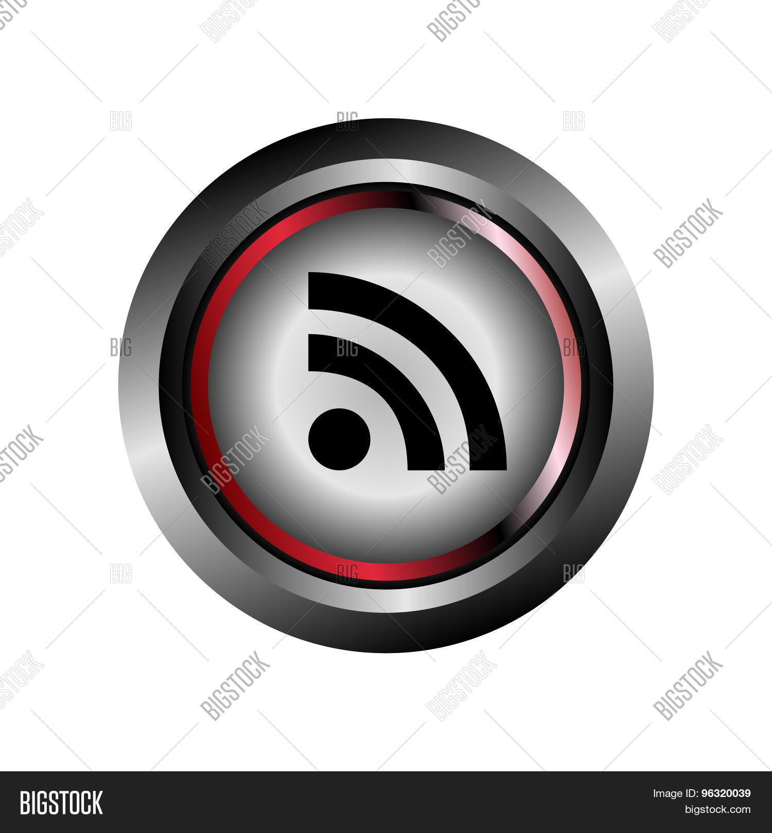 Feed Sign Button Vector & Photo (Free Trial) | Bigstock