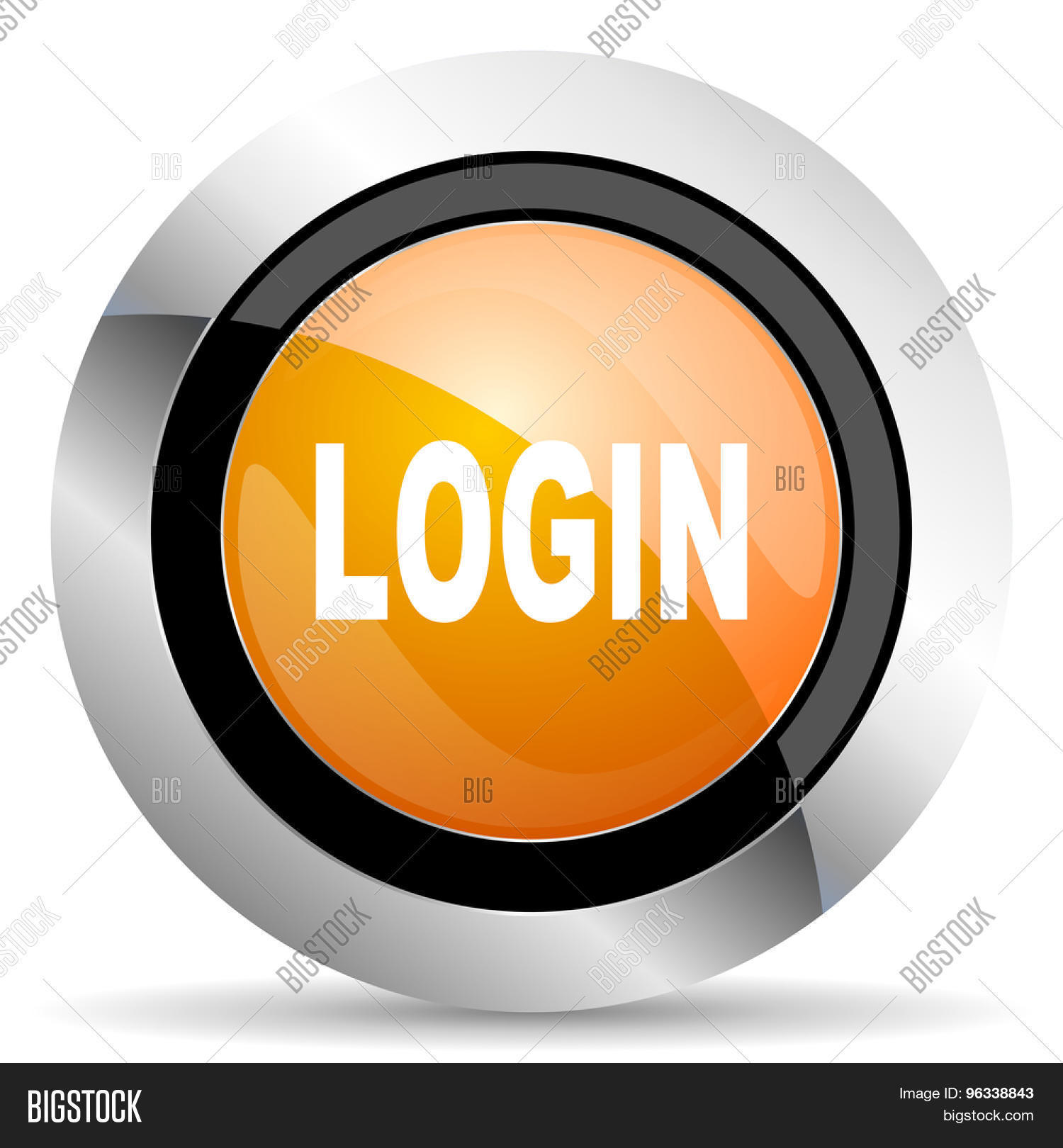 Login Orange Icon Image & Photo (Free Trial) | Bigstock