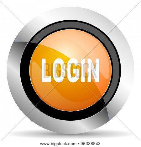 Login Orange Icon Image & Photo (Free Trial) | Bigstock