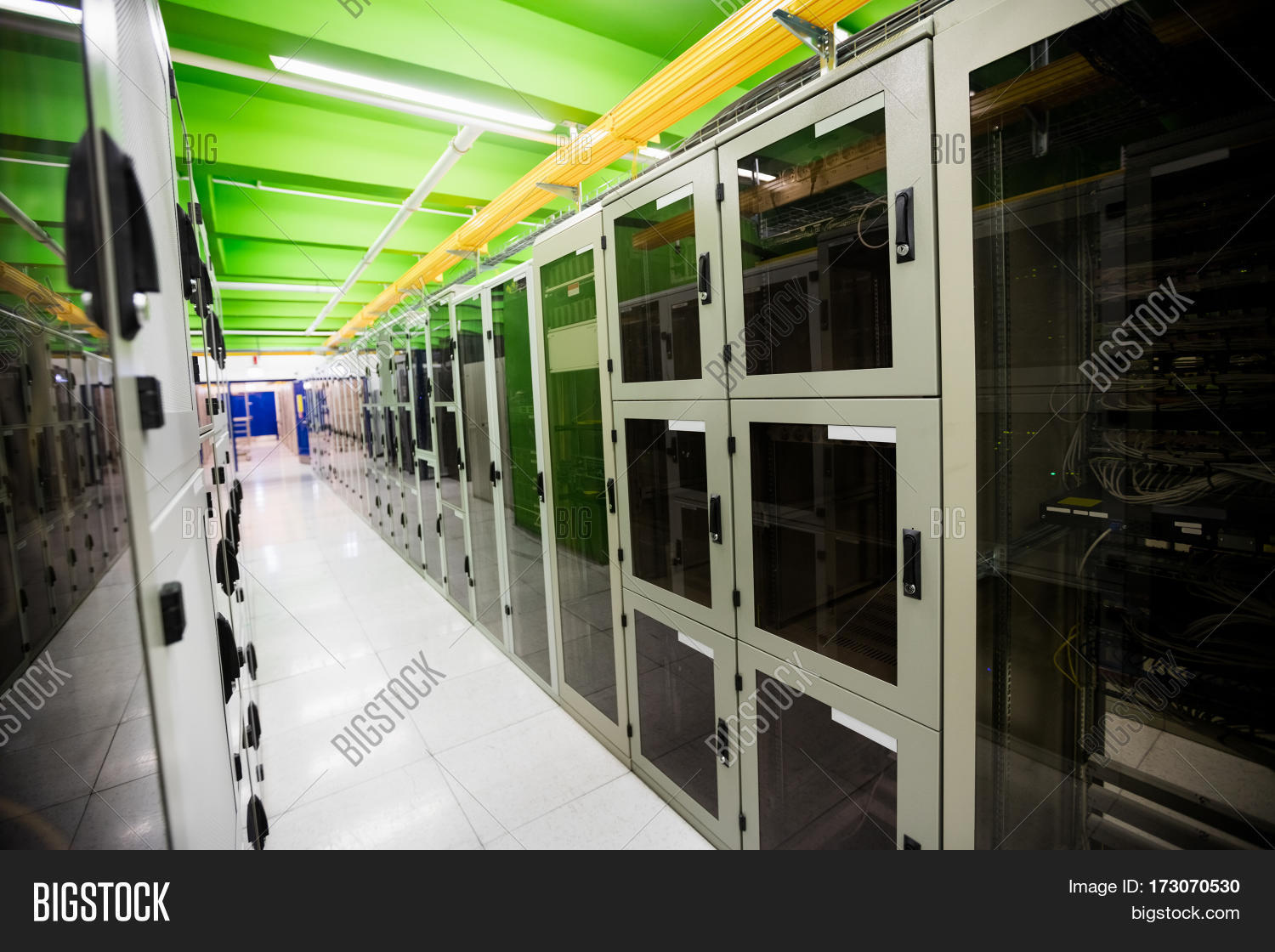 Hallway Row Servers Image & Photo (Free Trial) | Bigstock