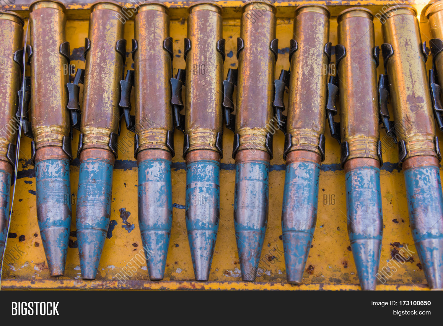 Bullet Line On Steel Image & Photo (Free Trial) | Bigstock
