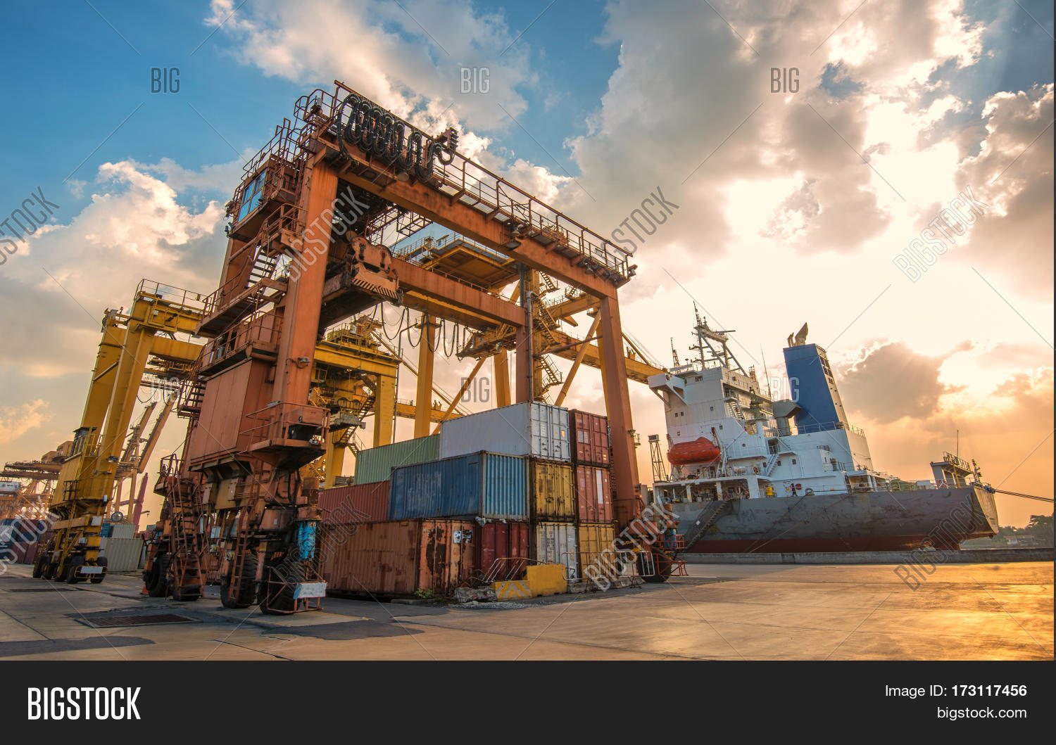 Container Ship Import Image & Photo (Free Trial) | Bigstock