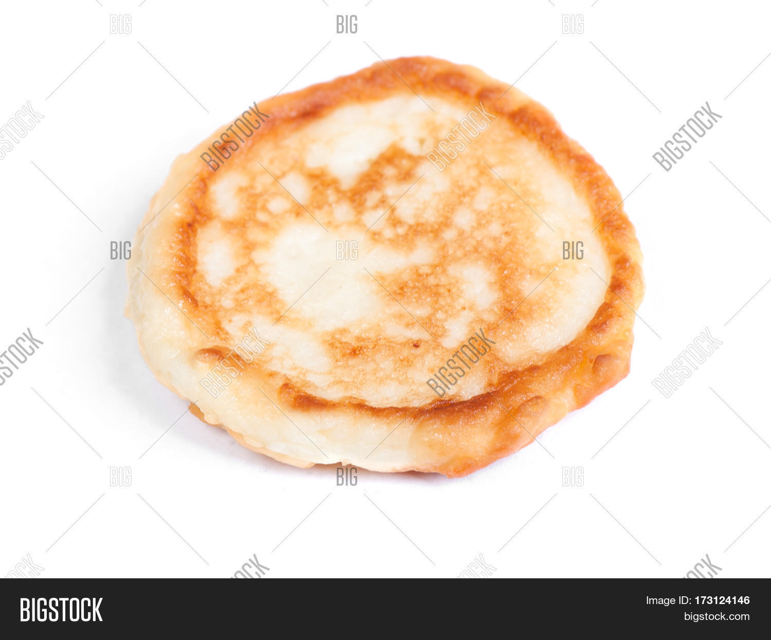 One Pancake Isolated Image & Photo (Free Trial) | Bigstock