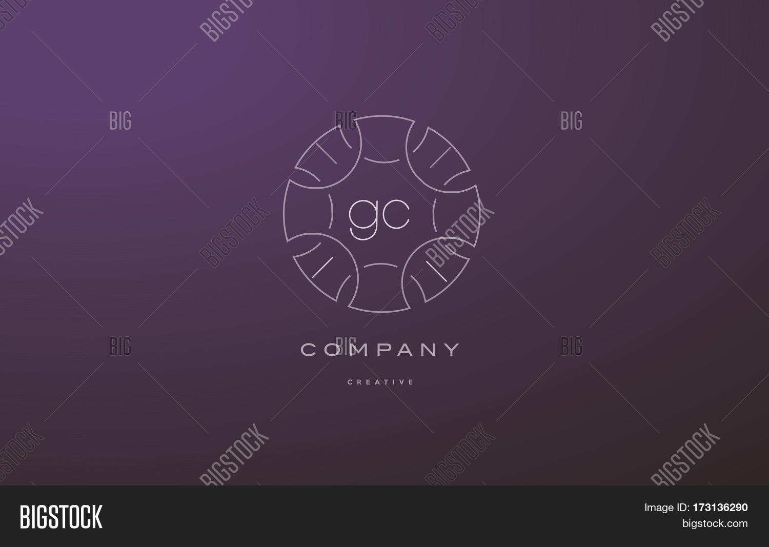 Gc G C Monogram Vector & Photo (Free Trial) | Bigstock