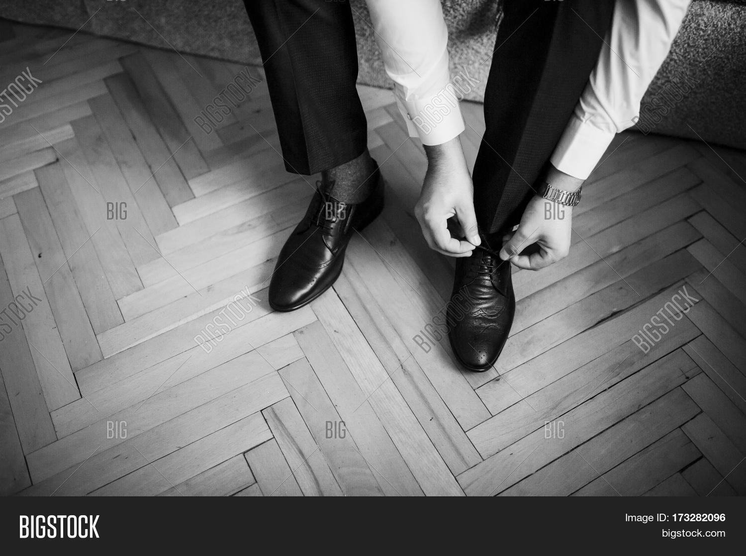 Man Wear Shoes. Groom Image & Photo (Free Trial) | Bigstock
