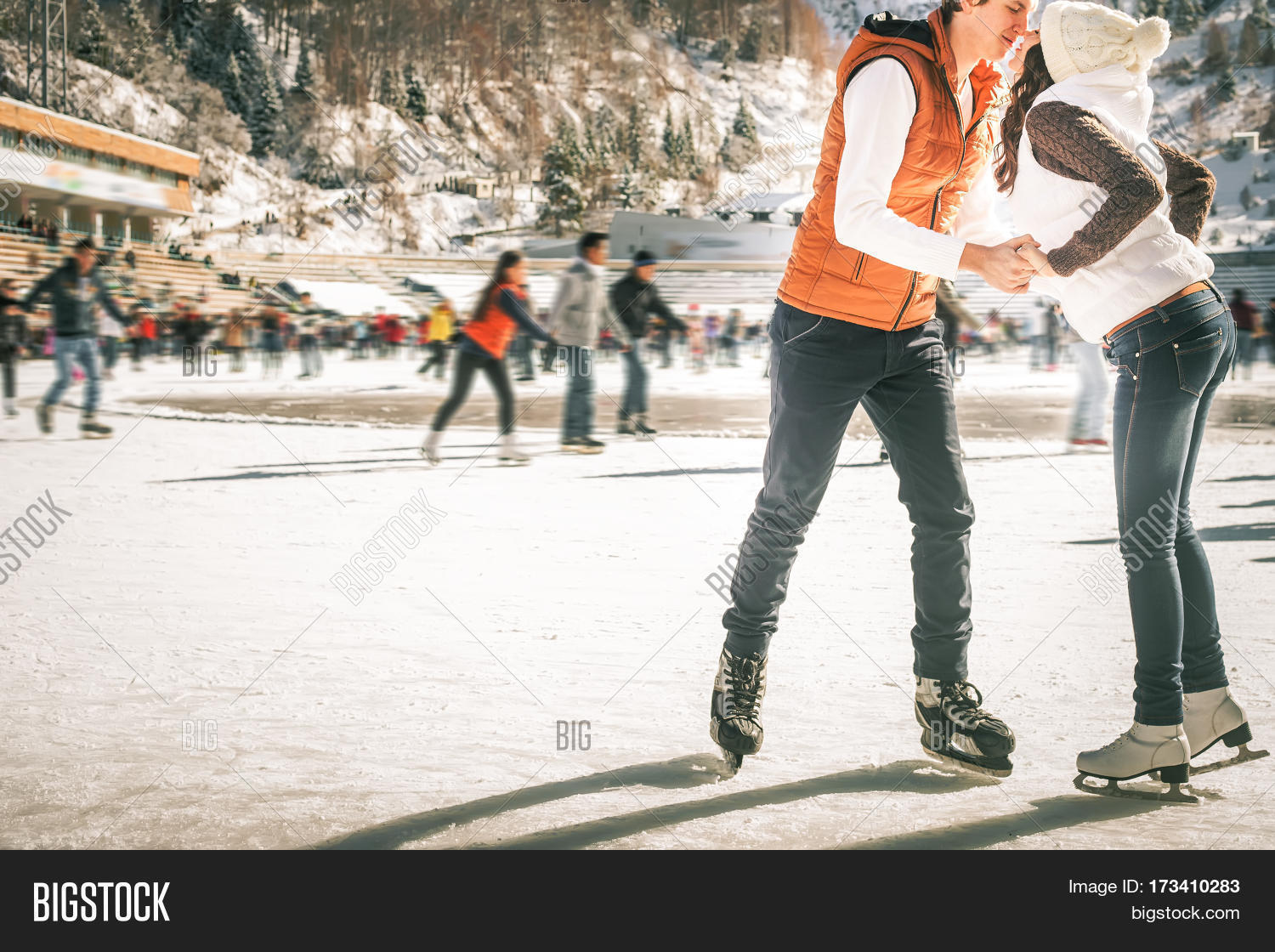 Happy Couple Kissing, Image & Photo (Free Trial) | Bigstock