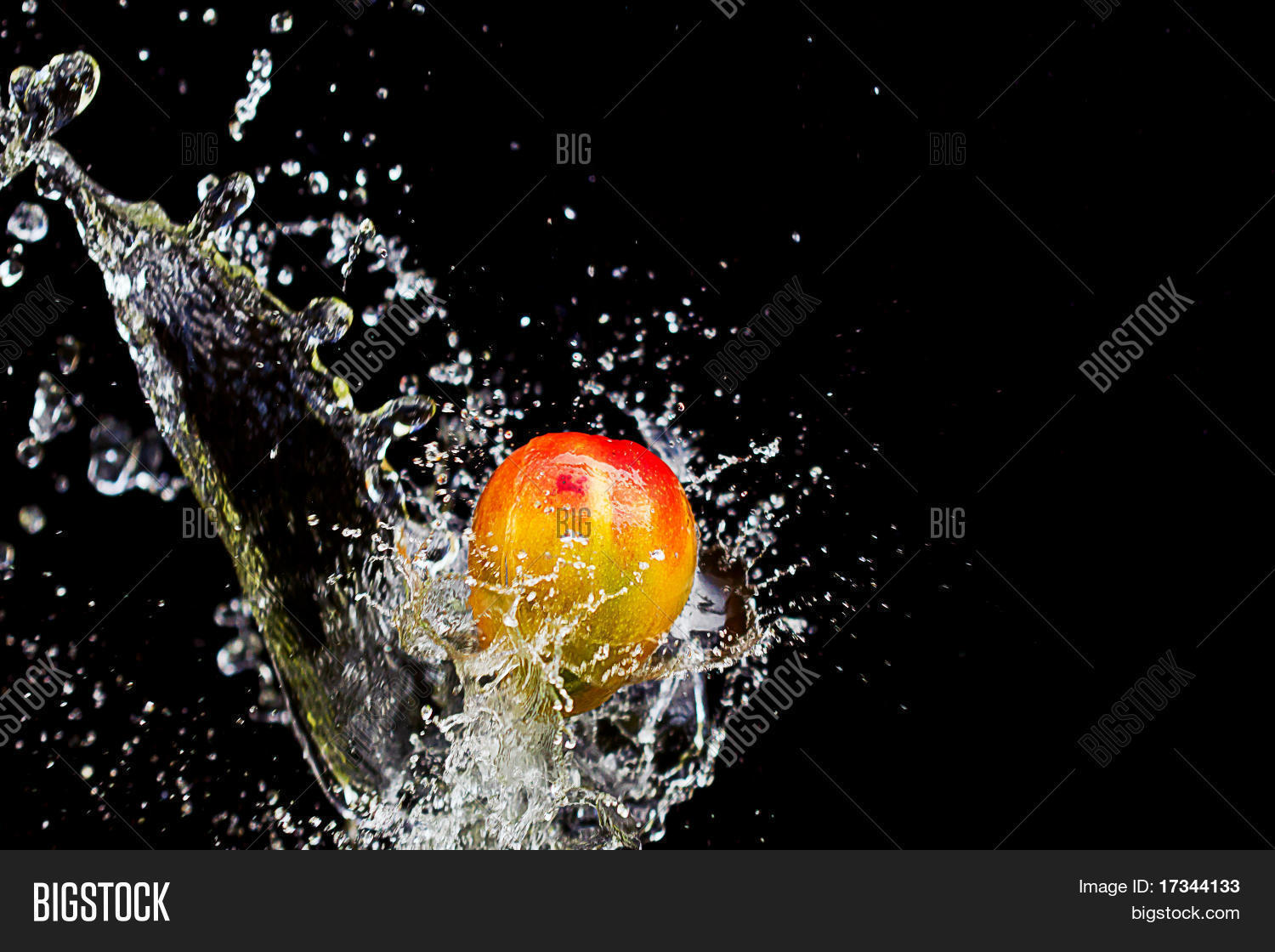Mango Splash Over Image & Photo (Free Trial) | Bigstock