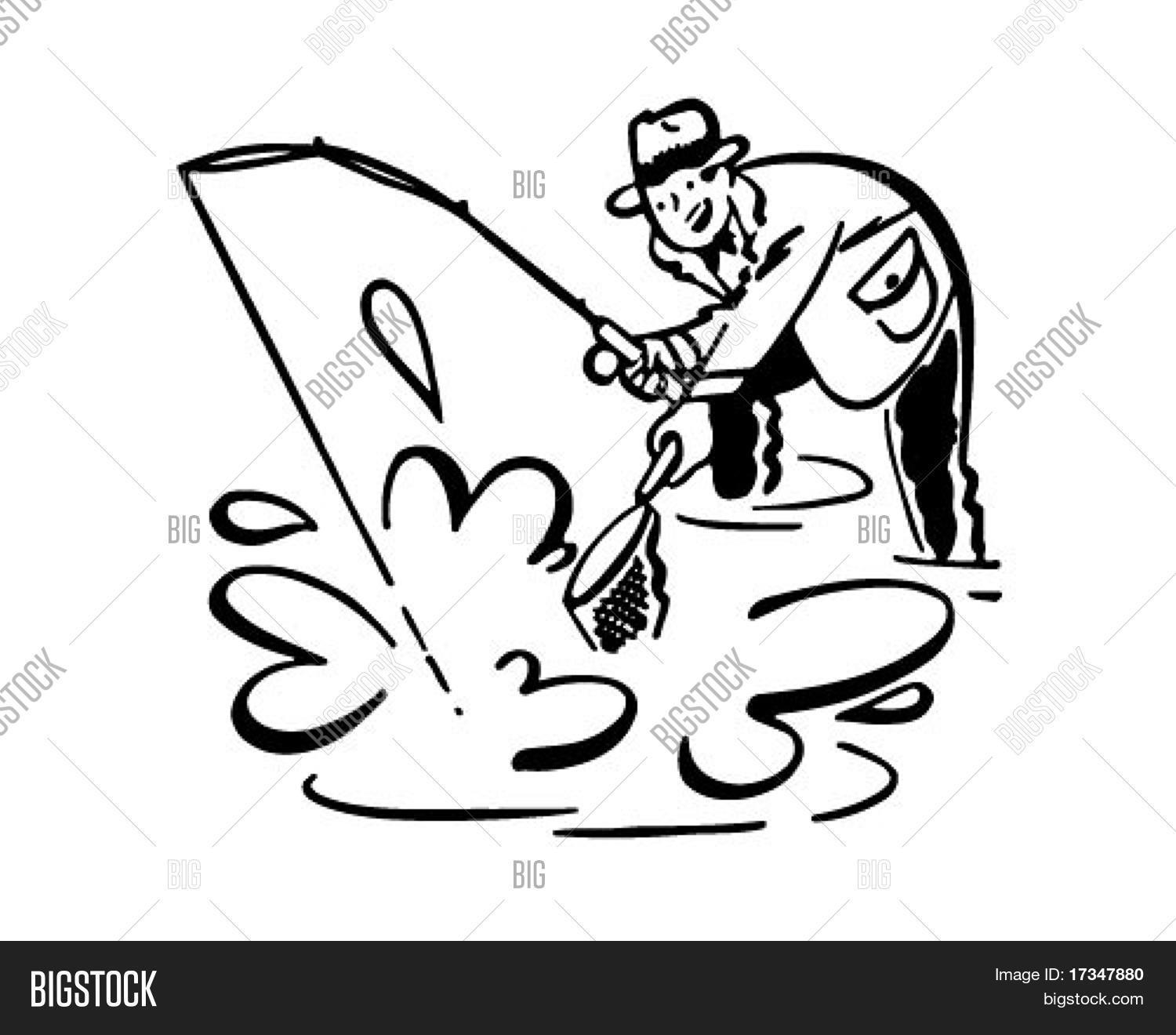 Fisherman Net - Retro Vector & Photo (Free Trial) | Bigstock