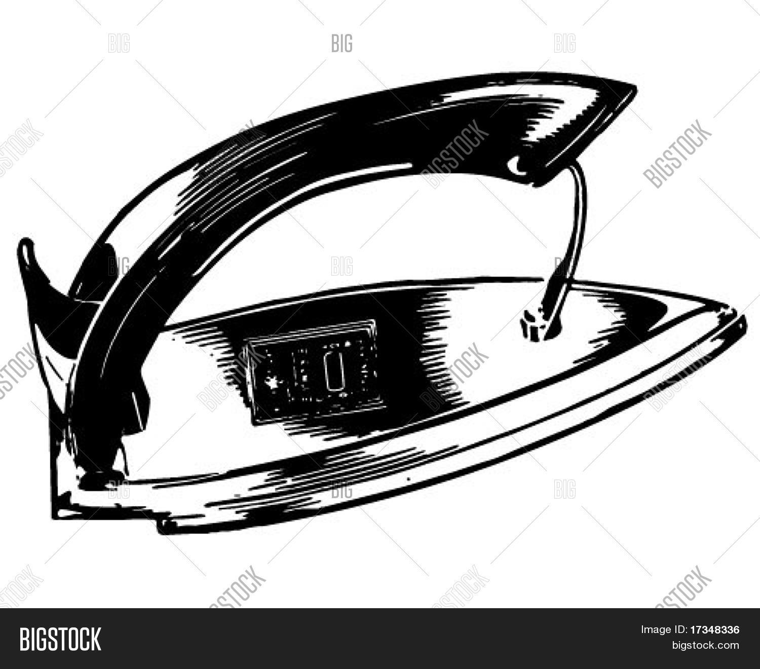 Hand Iron - Retro Vector & Photo (Free Trial) | Bigstock