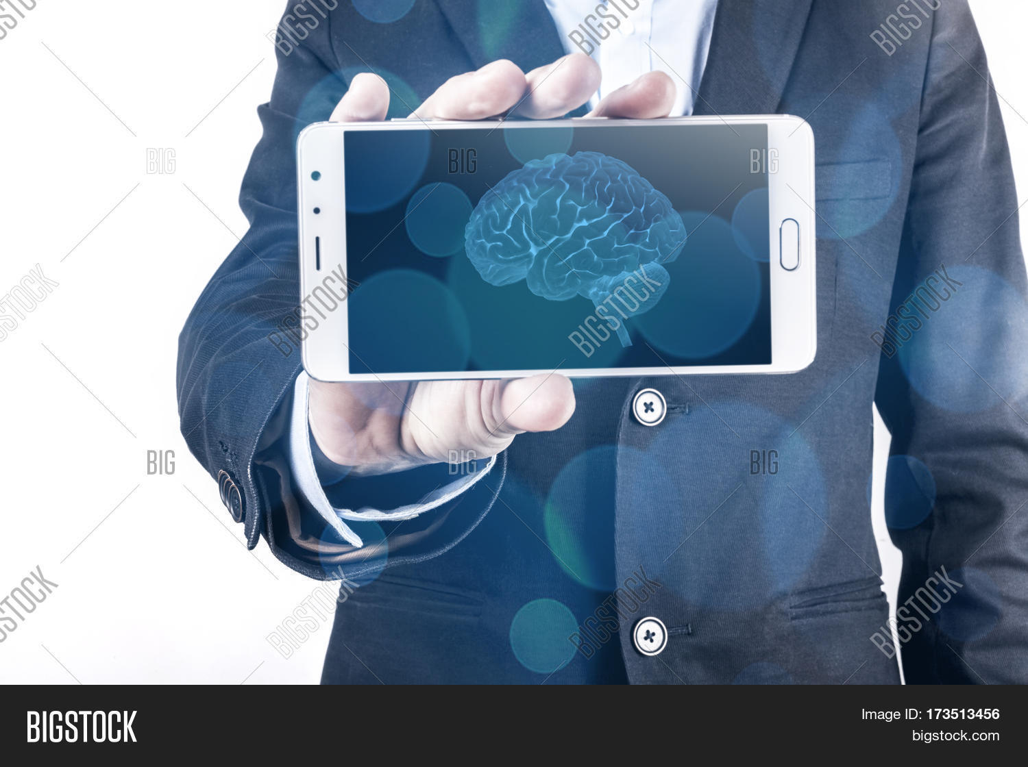 Smartphone Brain Image & Photo (Free Trial) | Bigstock