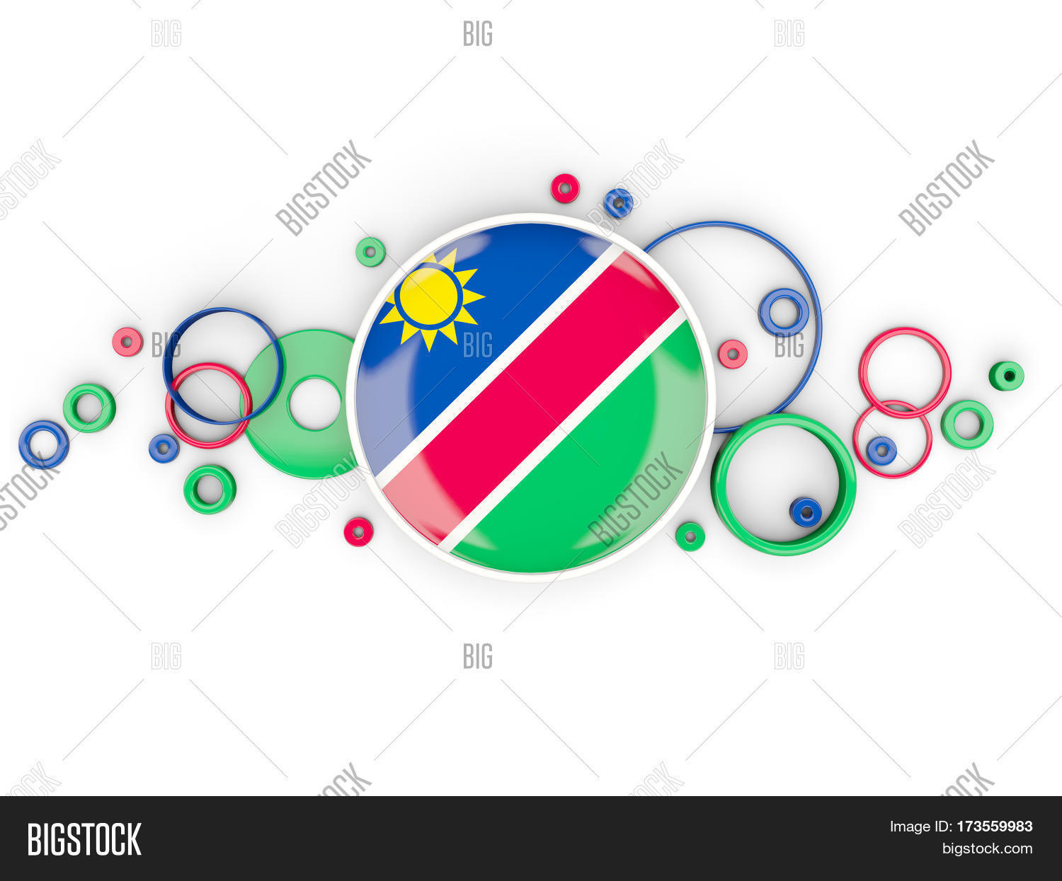 Round Flag Namibia Image & Photo (Free Trial) | Bigstock