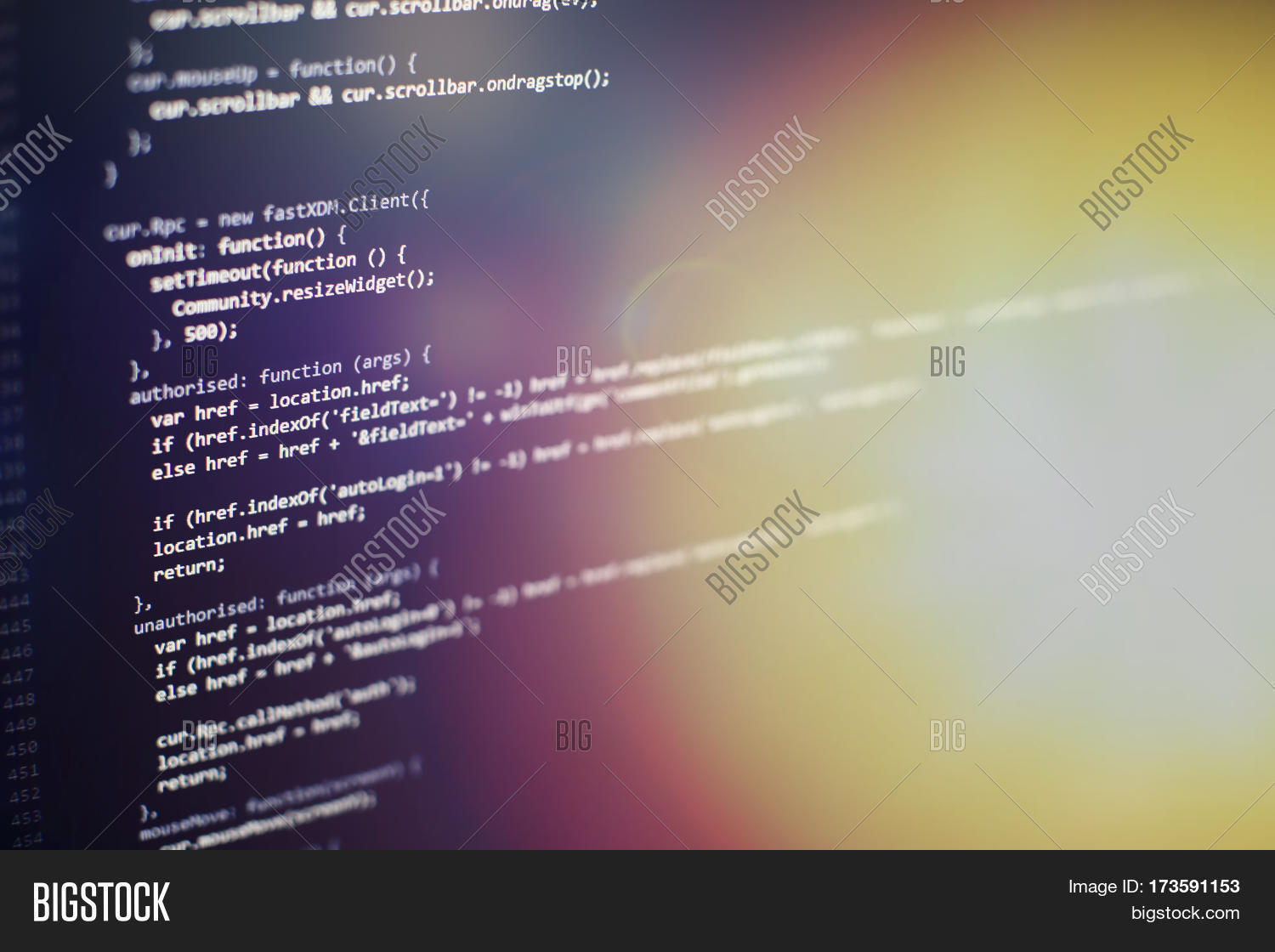 Programming Code On Image & Photo (Free Trial) | Bigstock